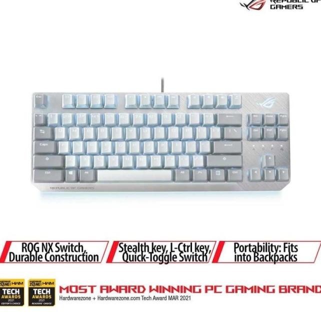 Jual Keyboard Gaming Asus Rog Strix Scope Nx Tkl Moonlight White ...