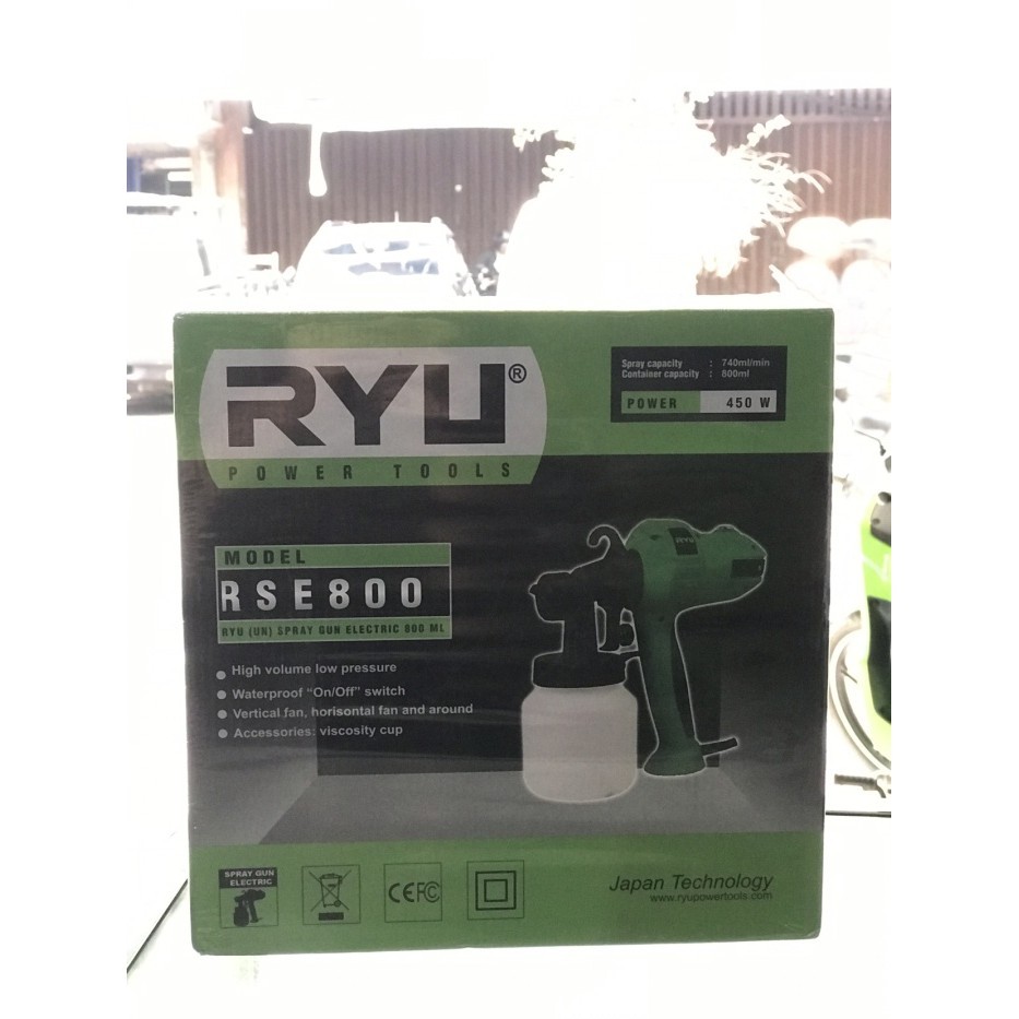Jual Spray gun electric Alat Semprot Cat RSE-800 RYU | Shopee Indonesia