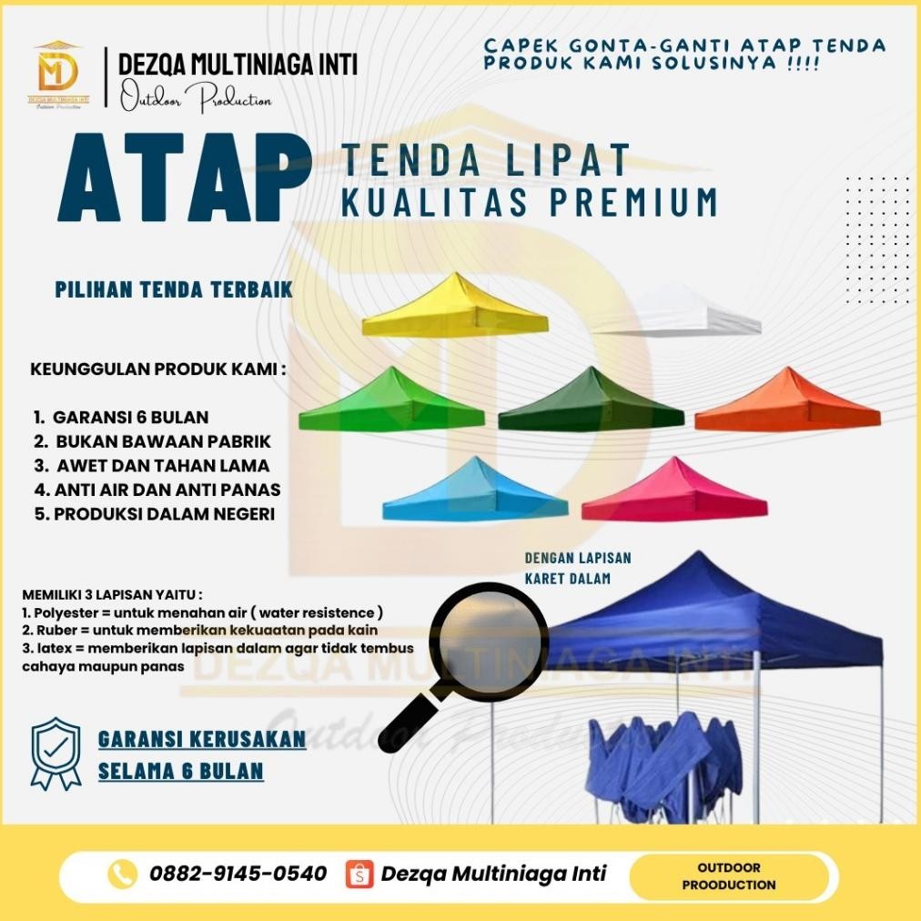 Jual TR24 Atap tenda lipat 3x3 Termurah | Shopee Indonesia