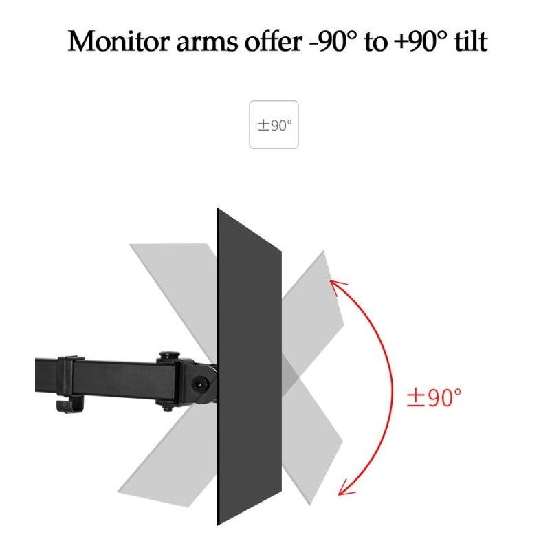 Jual Lin Triple W Monitor Single Stand Bracket Tv Mount Desk Mount ...