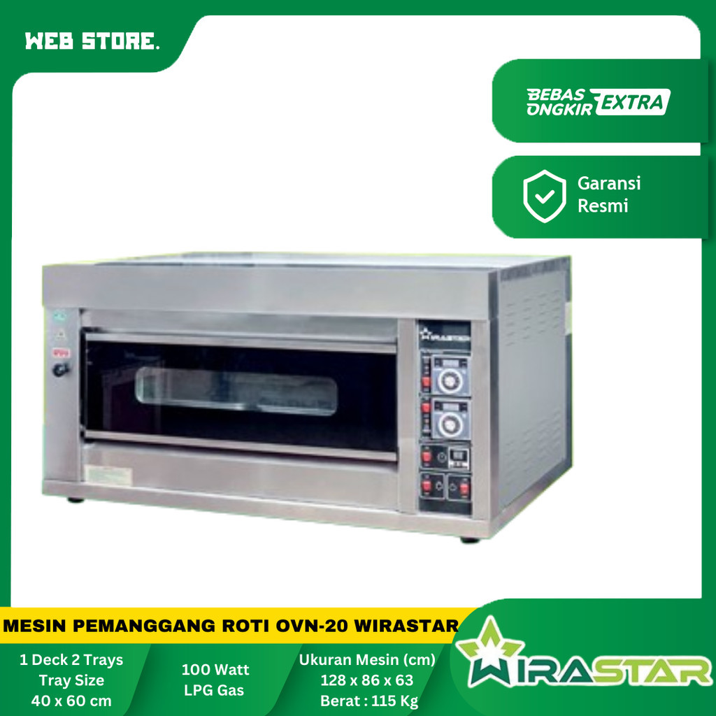 Jual Mesin Pemanggang Roti Dan Kue Otomatis 1 Deck 2 Tray Body ...