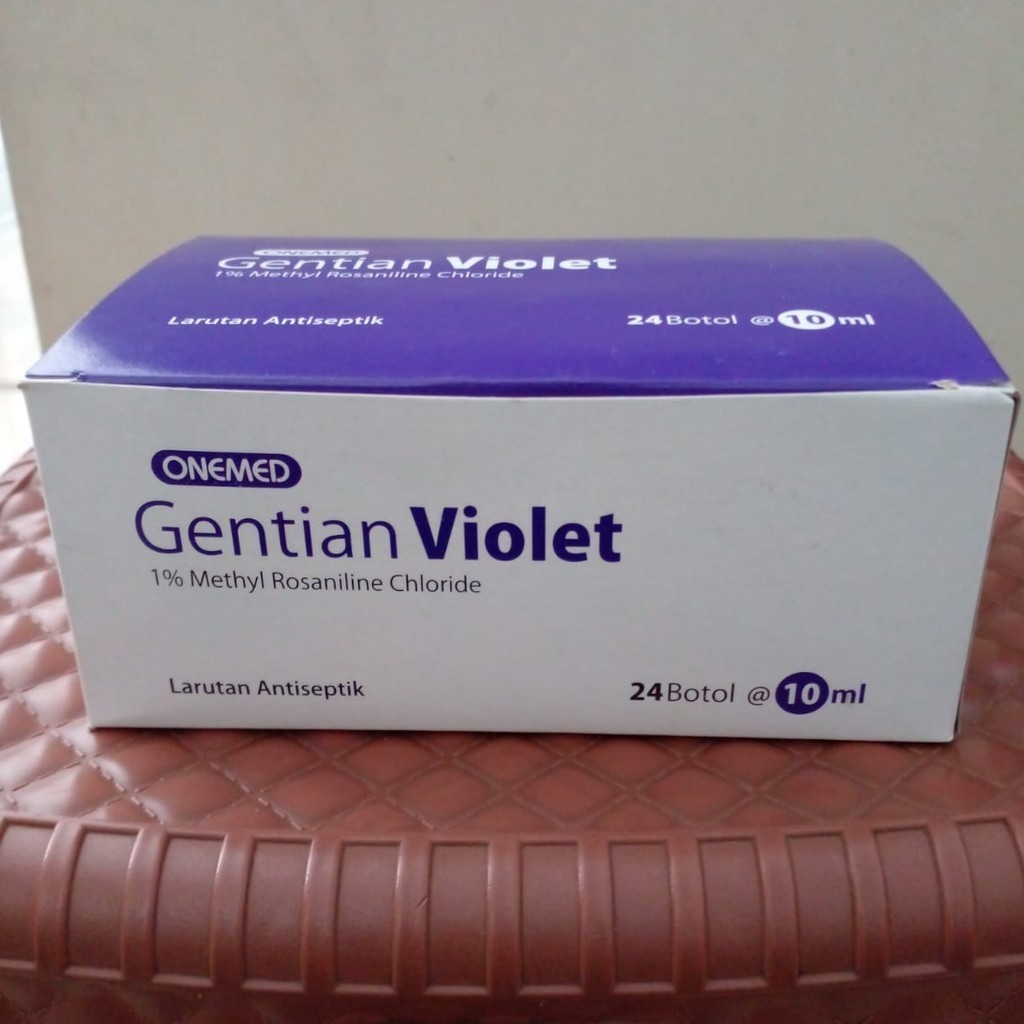Jual Gentian Violet 1% 10 Ml Onemed (1 Box = 24 pcs) | Shopee Indonesia
