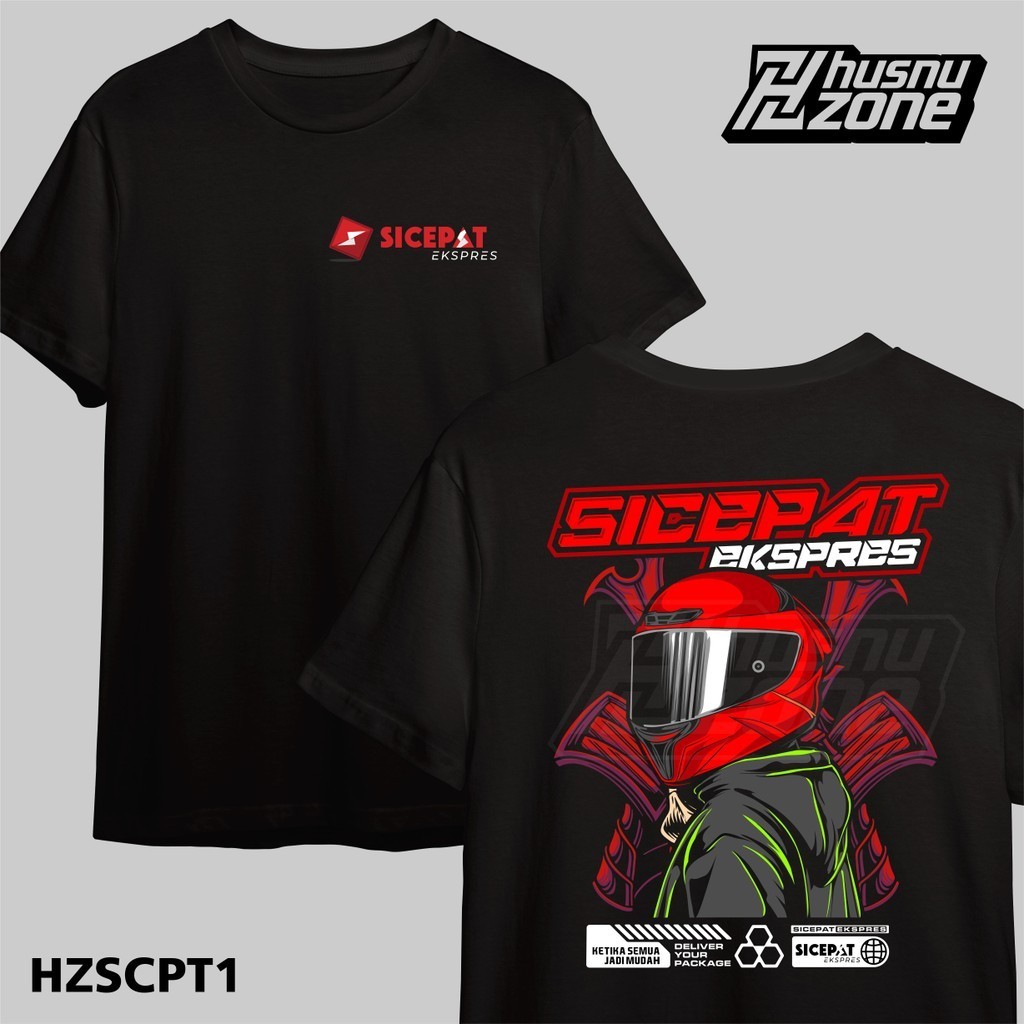 Jual Kaos T-shirt Baju Kurir Motor Sicepat Si Cepat Rider Cotton Combed ...
