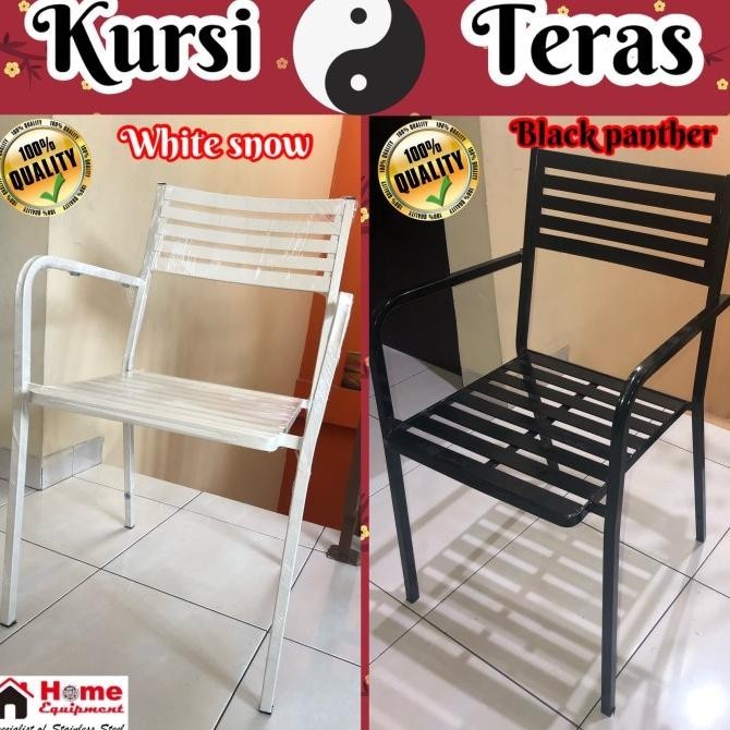 Jual Kursi Teras/Kursi Cafe/Kursi Resto Outdoor Holo Besi Kotak Cat ...