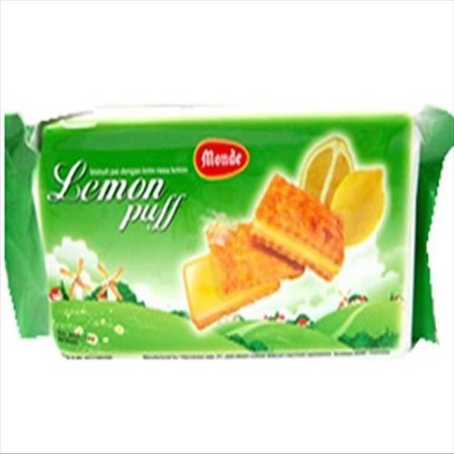 Jual S02095 MONDE LEMON PUFF MINI BISCUIT 100GR MAJU BERSAMA (20250416 ...