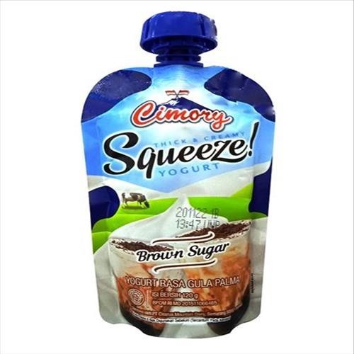 Jual S10345 CIMORY SQUEEZE BROWN SUGAR YOGURT DRINK 120ML POUCH MAJU ...