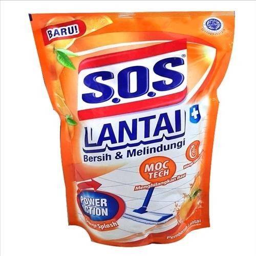 Jual S56135 SOS POWER ACTION ORANGE SPLASH PEMBERSIH LANTAI 700ML POUCH MAJU BERSAMA (20250105 ...