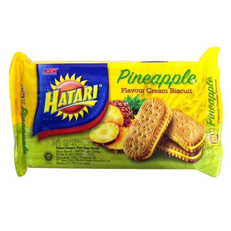Jual S59925 BISCUIT ASW 200GR HATARI PINEAPPLE CREAM MAJU BERSAMA ...