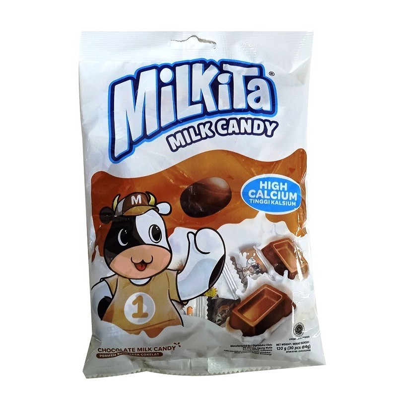 Jual S33212 MILKITA CHOCOLATE MILK PERMEN SACHET 120GR BUNGKUS MAJU ...