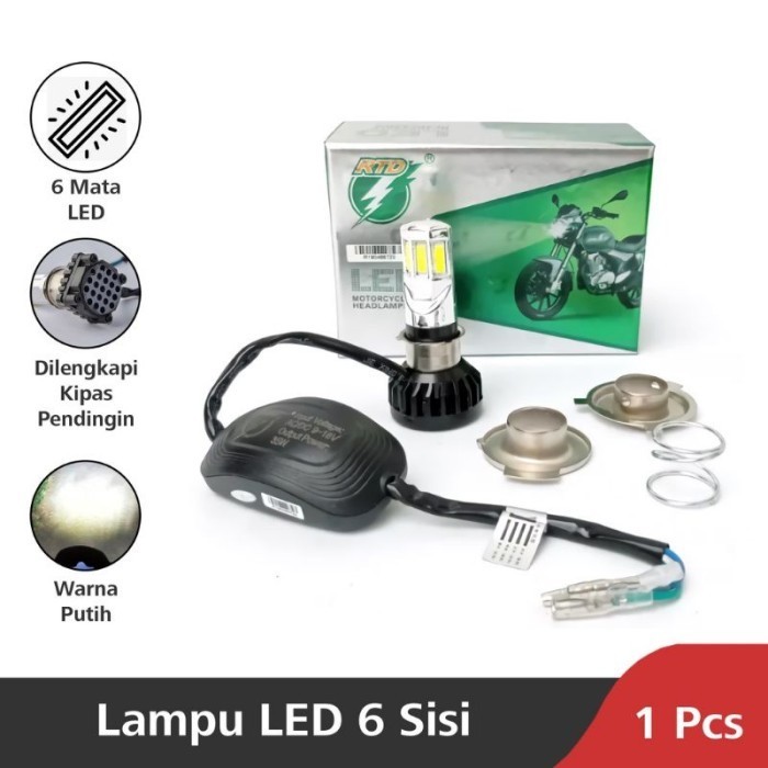 Jual LAMPU LED RTD 6 SISI MOTOR MOBIL ORIGINAL 100% | Shopee Indonesia