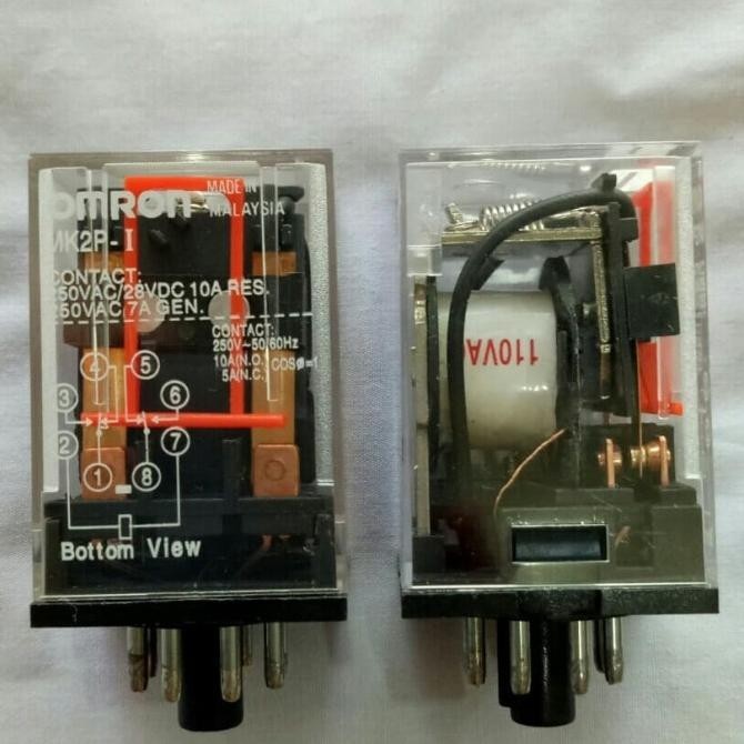 Jual Relay Omron Mk2P-1 110V 10A - Relay Omron 8 Pin - Relay Omron 110V ...