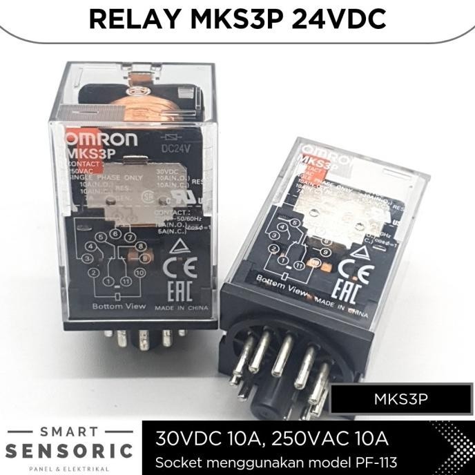 Jual Omron Mks3P 24V Dc Relay 11 Pin Original Mks-3P Socket Bulat Harga Spesial | Shopee Indonesia