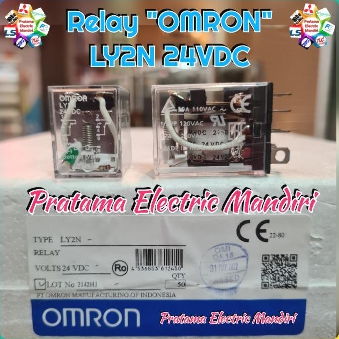 Jual Omron Original Relay Ly2N 24Vdc 24V 10A 8 Pin Bebas Ongkir | Shopee Indonesia