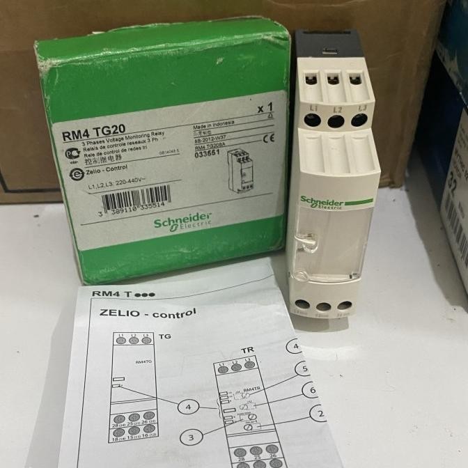 Jual Rm4Tg20 3 Phase Voltage Monitoring Relay Rm4 Schneider Ori ...
