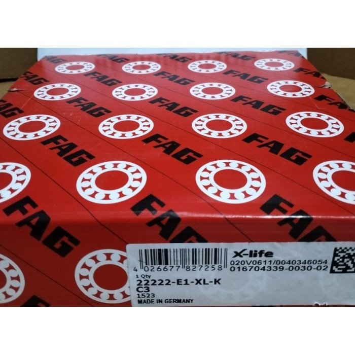 Jual BEARING 22222 E1 XL K C3 FAG (AS TIRUS) | Shopee Indonesia