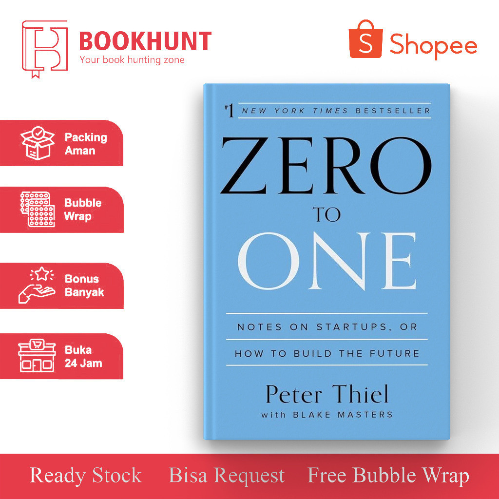 Jual Zero to One: Notes on Startups, or How to Build the Future by ...
