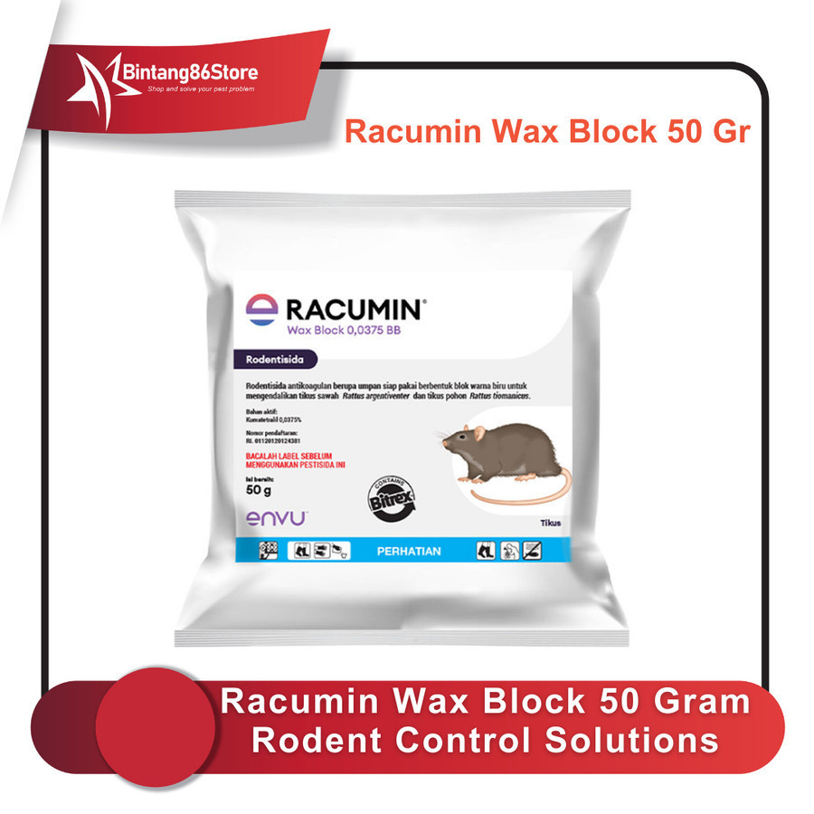Jual Racumin Wax Block 50 gr ( Racun tikus rumah tangga ) | Shopee ...