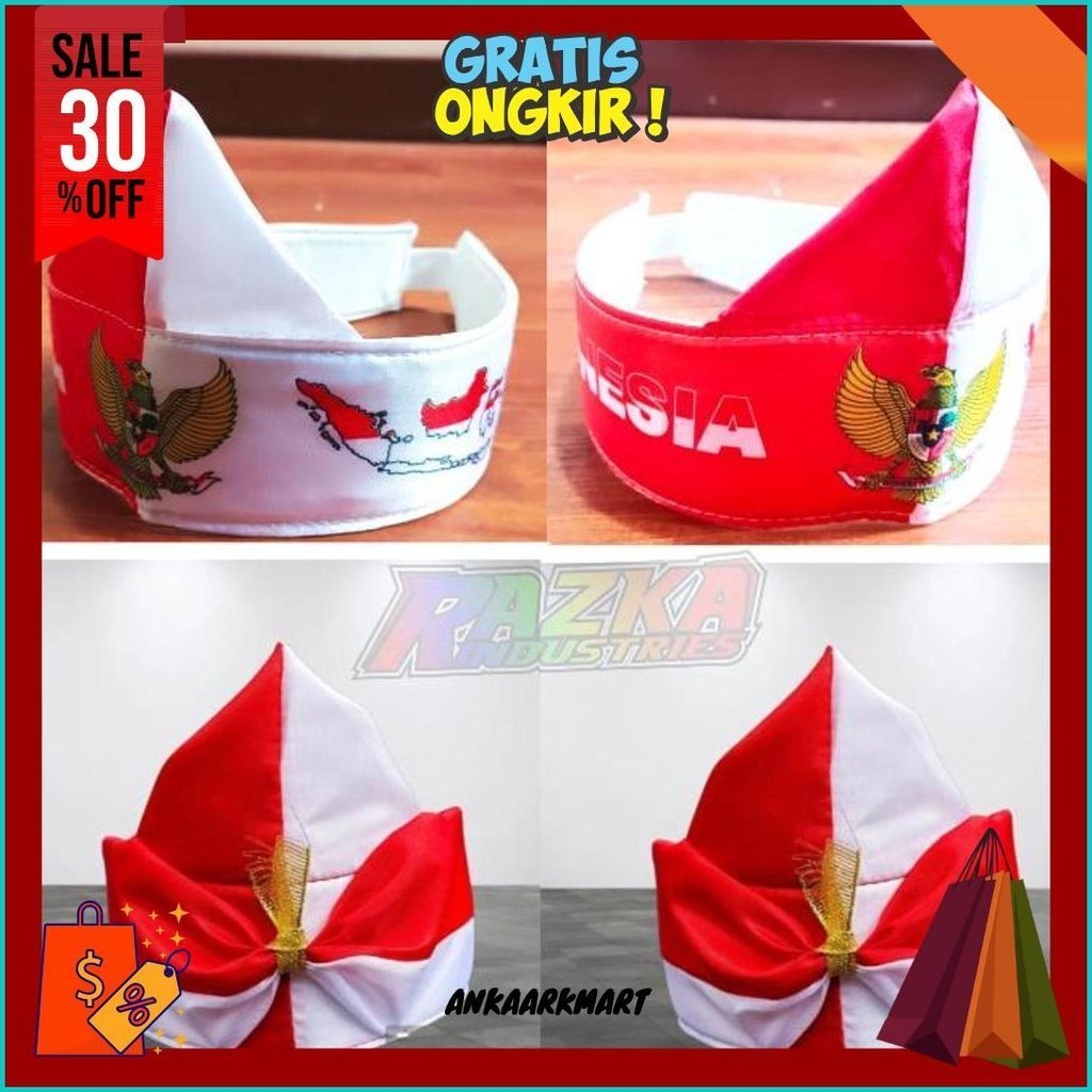 Jual (Promo) Iket Merah Putih Buat 17 Agustusan Bisa Untuk Anak2 Dan ...