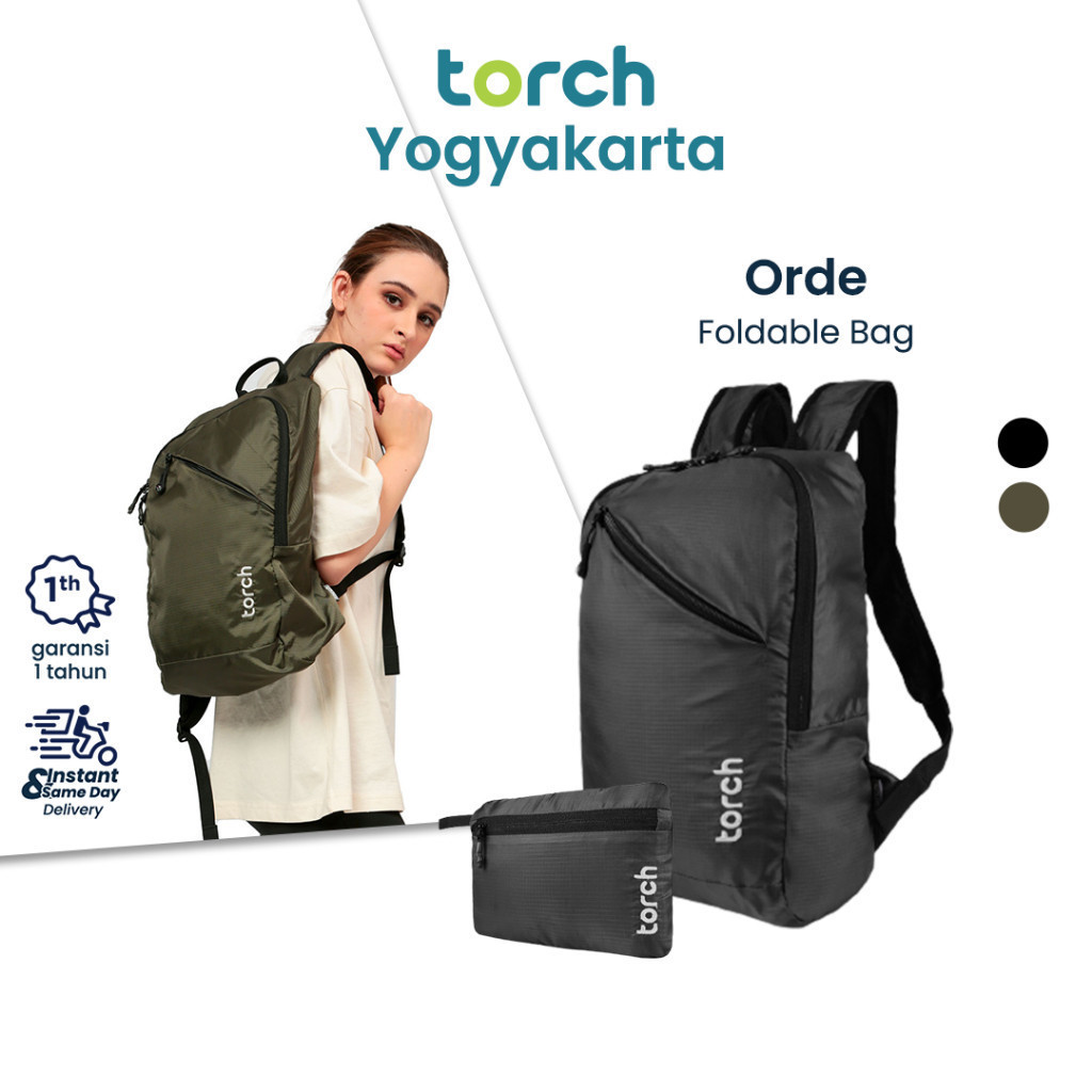 Jual TORCH Jogja Orde Foldable Backpack 2 in 1 Tas Ransel Ringan Anti ...
