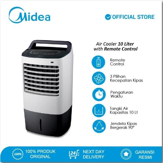 Jual Midea Air Cooler 10 Liter AC120-16F - Remote Control - Timer 7 jam ...