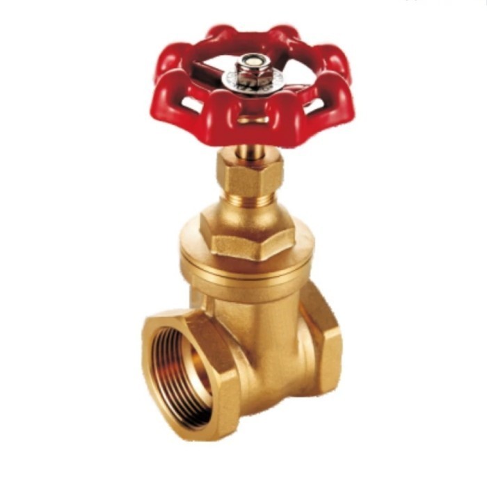 Jual GATE VALVE 1 INCH YUTA STOP KRAN VALVE KUNINGAN FITTING PIPA ...