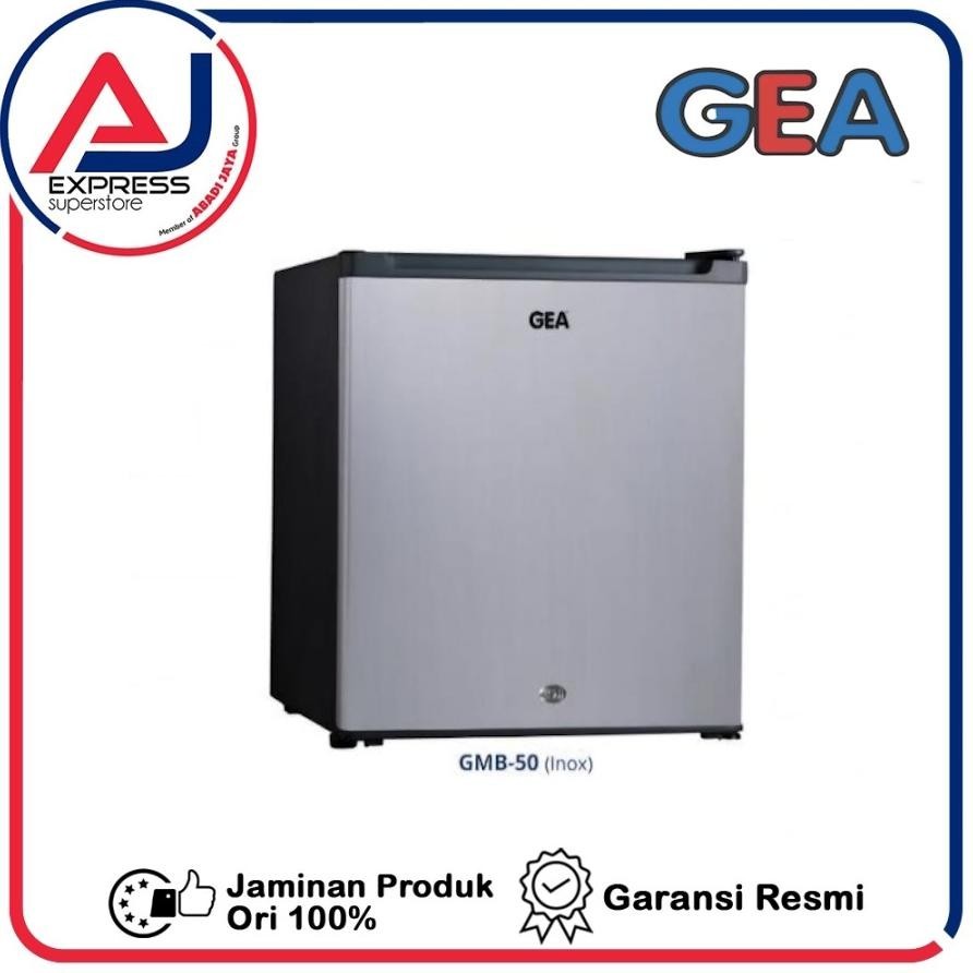 Jual GEA KULKAS MINI BAR GMB-50 / GMB50 / GMB 50 INOX PORTABLE RAK BESI ...