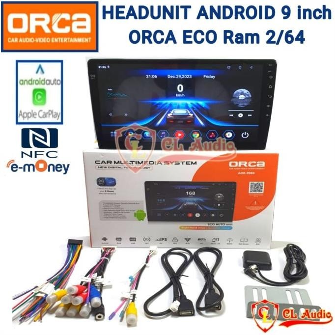 Jual HEAD UNIT ANDROID ORCA 9 INCH ADR-9988 ECO SERIES HARGA KHUSUS ...
