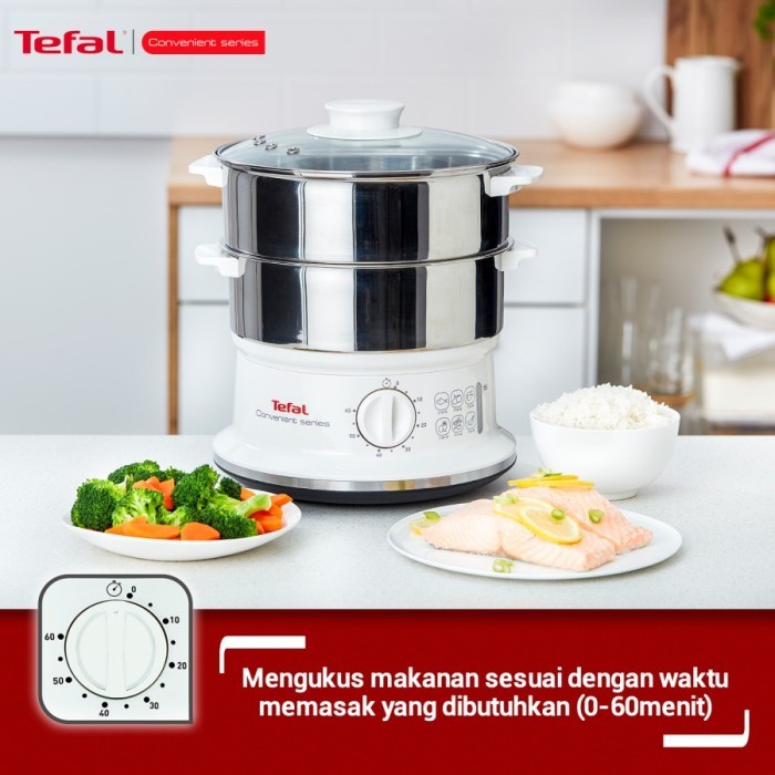 Jual Tefal Food Steamer Convenient Vc1451 Pengukus Kukusan Stainless ...