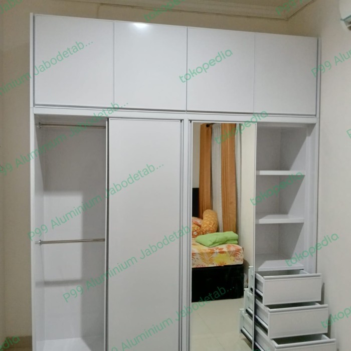 Jual Lemari pakaian aluminium full ACP | Shopee Indonesia