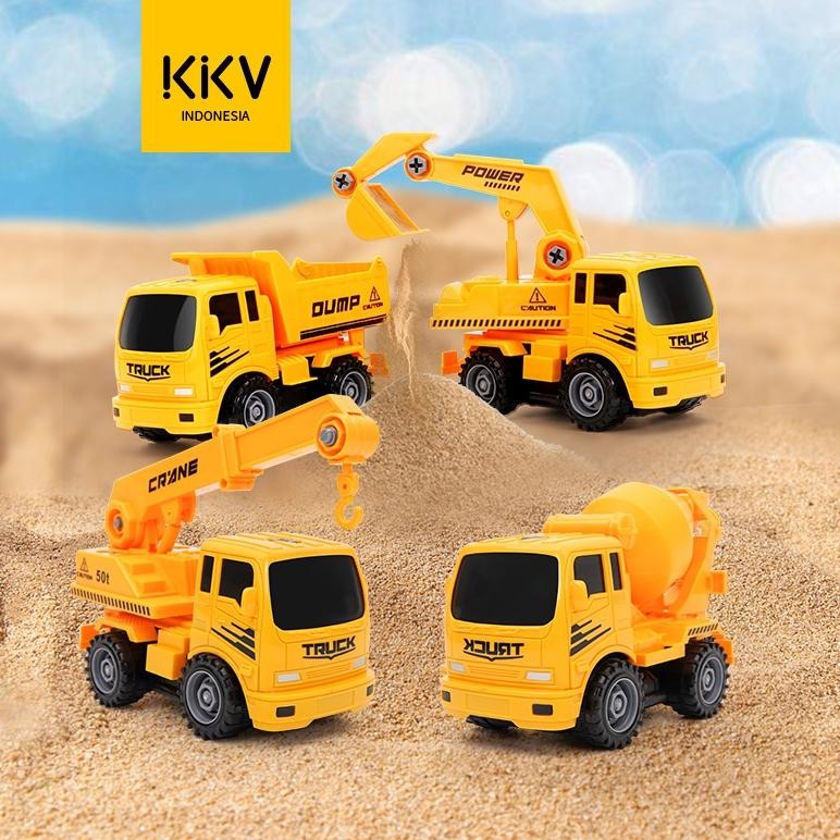 Jual COD KKV-Yinhua DIY dump truck/mixer/excavator/crane inertia ...