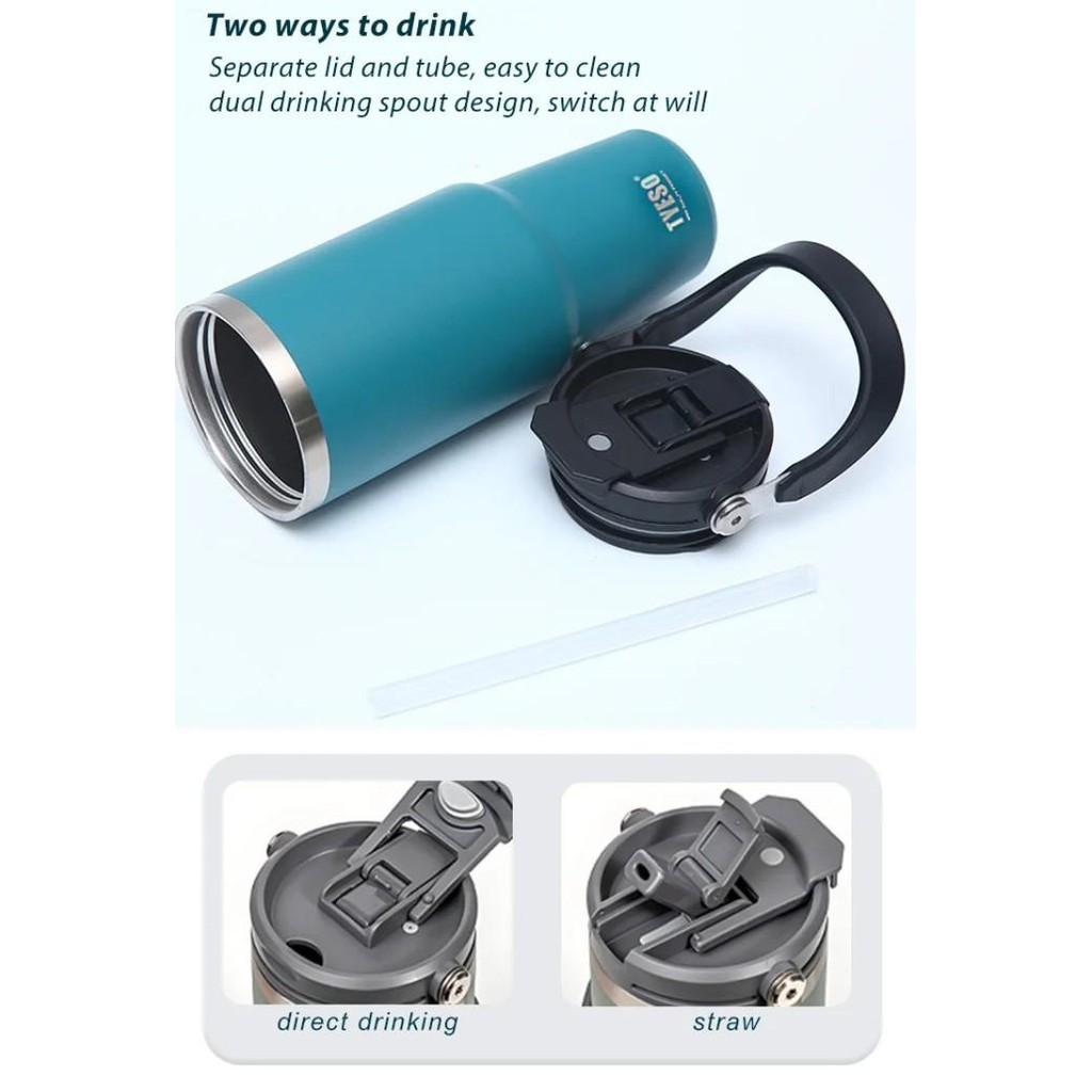 Jual Tumbler Tyeso Gelas Kopi 600 Ml Botol Minum Tahan Dingin Original | Shopee Indonesia