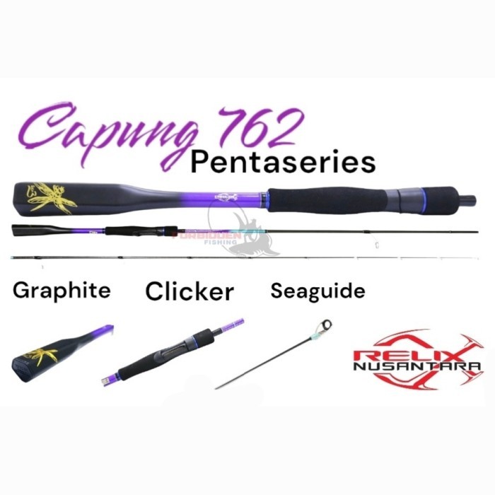 Jual Joran Capung 762 Blue Spider Relix Nusantara | Shopee Indonesia
