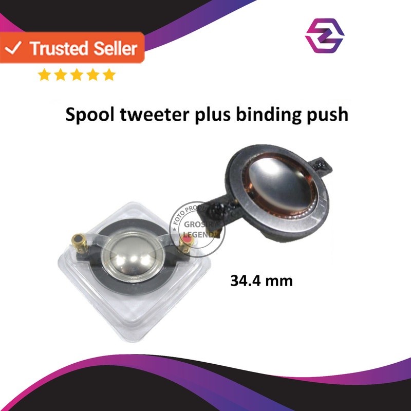 Jual SPUL SPULL SPOL SPOOL TWEETER TITANIUM + BINDING PUSH D34.4 MM | Shopee Indonesia