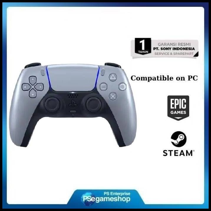 Jual Ps5 Dualsense Wireless Controller Sterling Silver | Shopee Indonesia