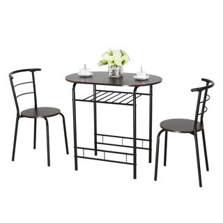 Jual Atria Octan Meja Makan Set Minimalis 1 Table + 2 Chair Dark Brown ...