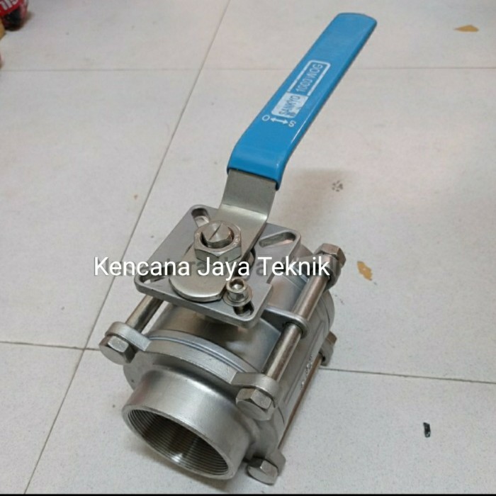 Jual Paling Murah Sankyo Ball Valve Stainless 316 3Pc Body Drat 2" Inch Mounting Pad | Shopee ...