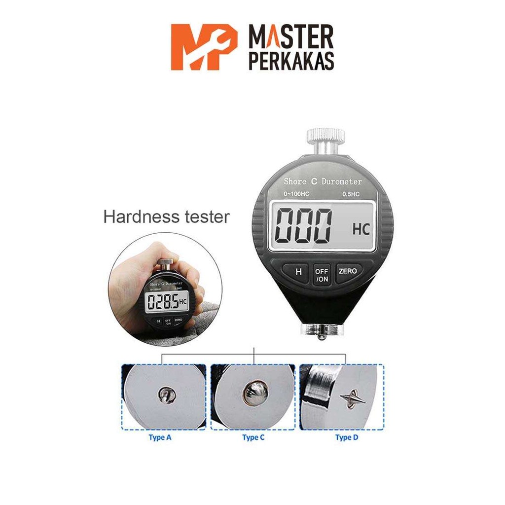 Jual Durometer Digital Shore A C D MP / Hardness Tester / Alat Ukur ...
