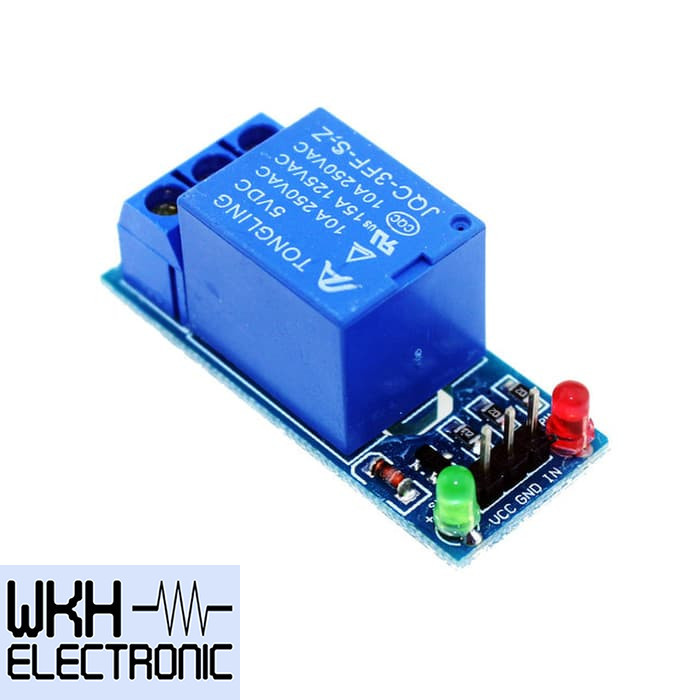 Jual (WKH) 5V 1 CHANNEL RELAY MODULE ARDUINO RASPBERRY PI | Shopee Indonesia