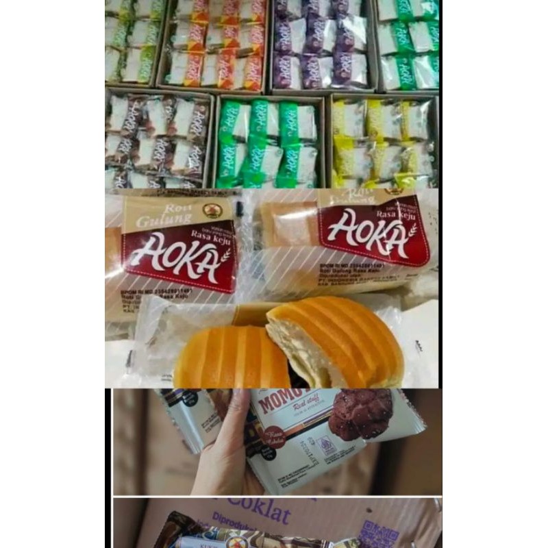 Jual Roti Aoka 1 gulung dus isi 60 pcs | Shopee Indonesia