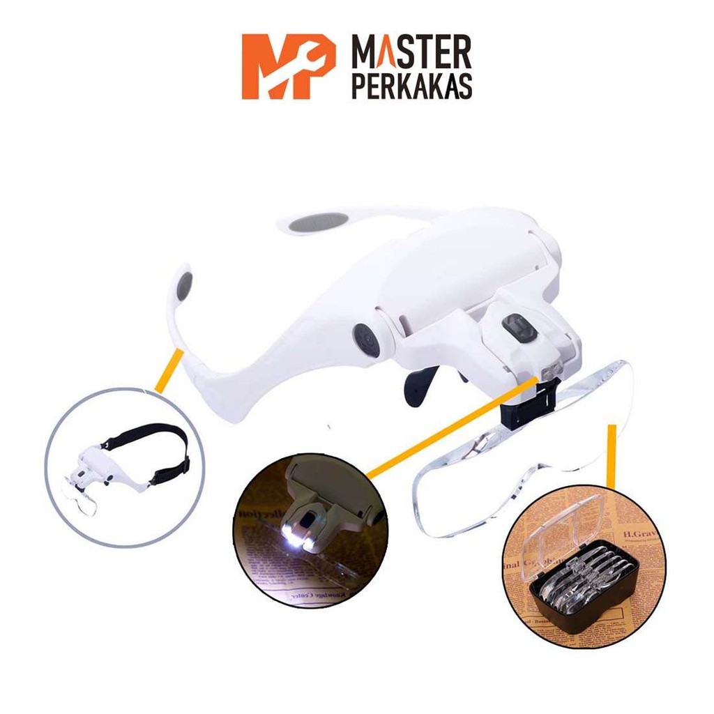 Jual Kacamata Pembesar LED XINXIANG XX-9892B2 ORIGINAL MP / Kaca Mata ...