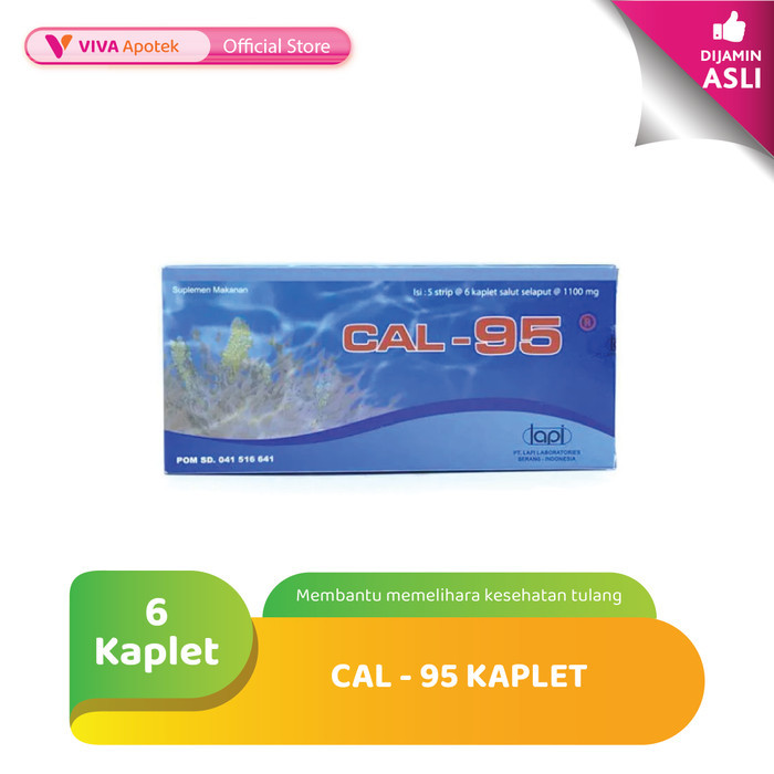Jual Cal-95 untuk Memenuhi Kebutuhan Kalsium (6 Kaplet) | Shopee Indonesia