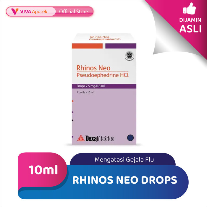 Jual Rhinos Neo 7,5 mg/0,8 ml Drops untuk Hidung Tersumbat (10 ml ...