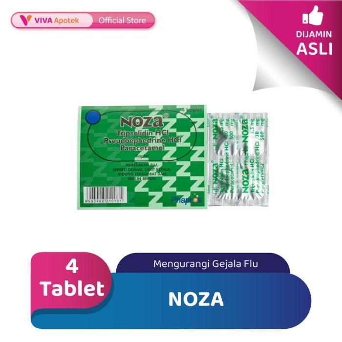 Jual Noza untuk Meringankan Gejala Flu (4 Kaplet) | Shopee Indonesia