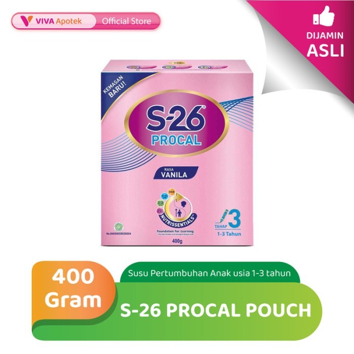 Jual S-26 Procal Pouch Susu Pertumbuhan Untuk Anak 1-3 Tahun (400 Gram ...