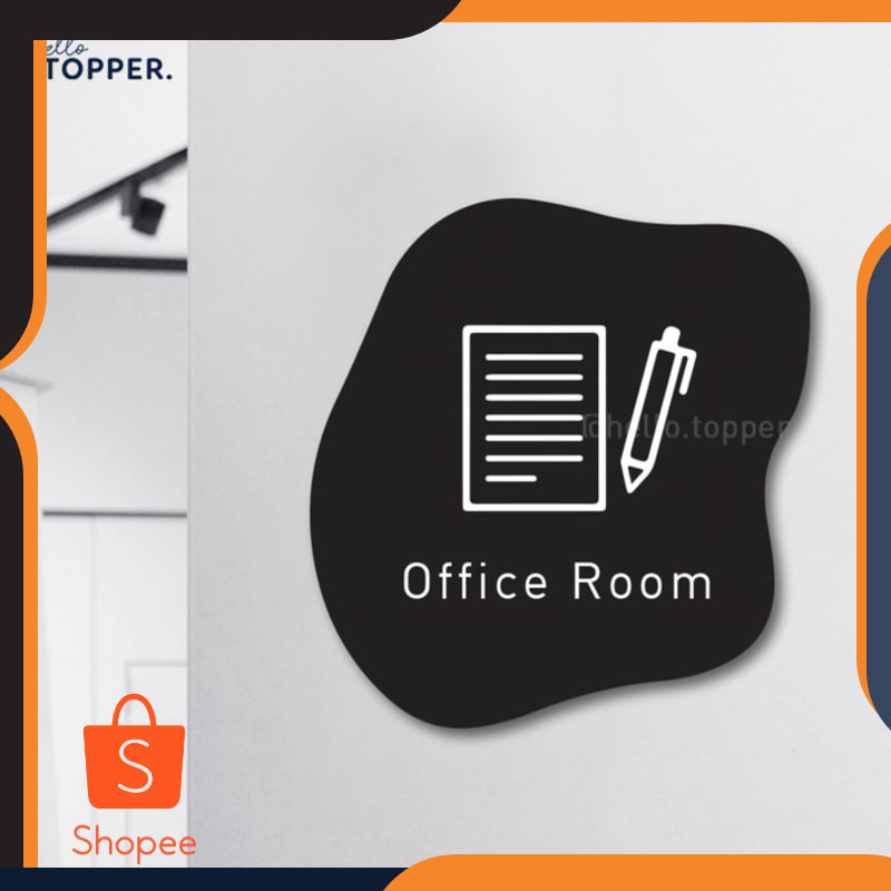 Jual Promo Office Room Sign Board Akrilik Print Signage Acrylic ...