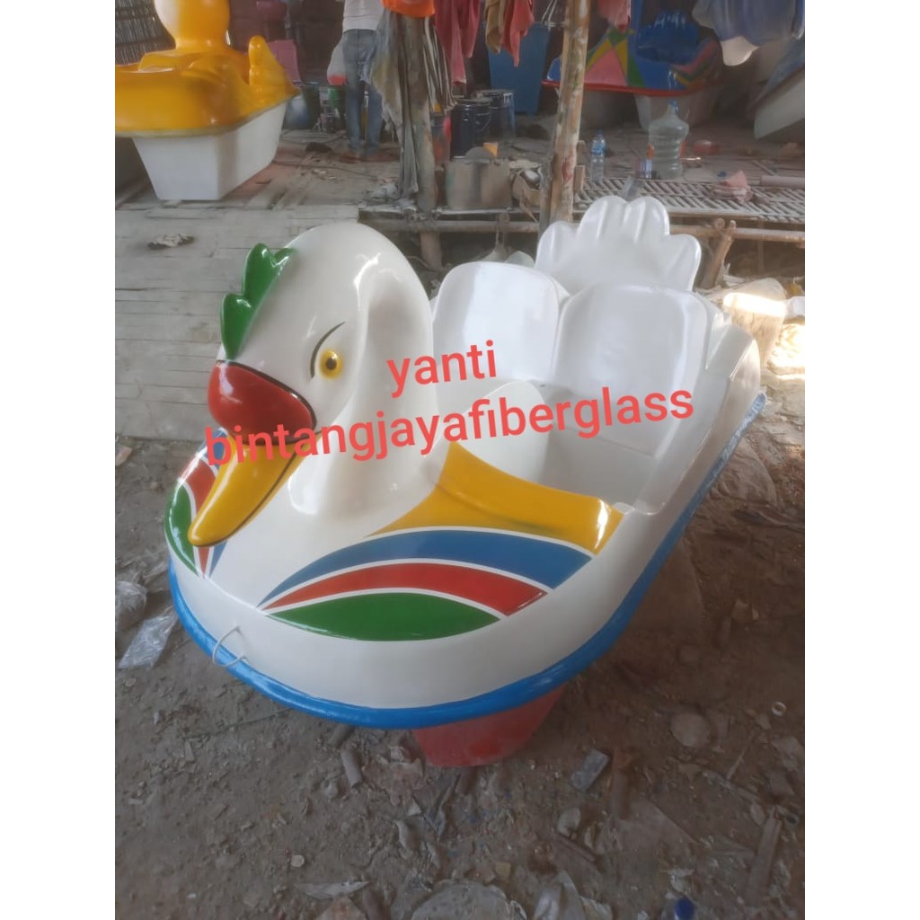 Jual sepeda air angsa mini/perahu kano,perhu fiber/sampn dayung/sepeda ...