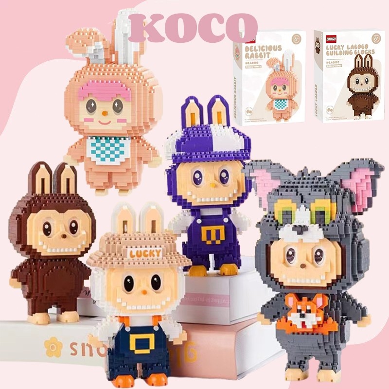 Jual KOCO Labubu Mainan Blok Konstruksi Berbentuk Boneka Nano Mini ...