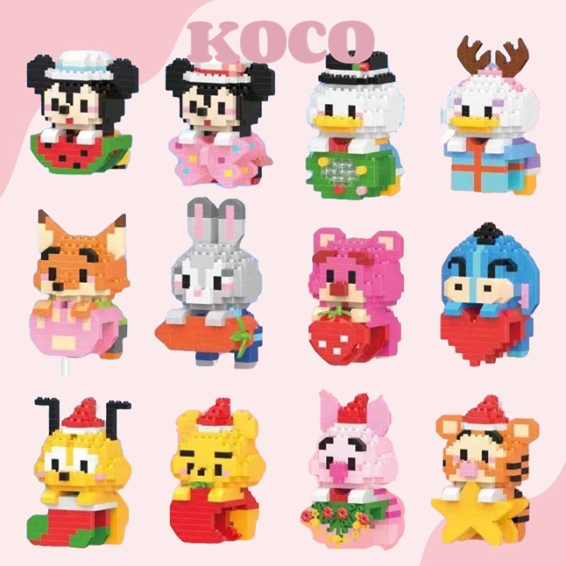 Jual KOCO DIY Gift Puzzle Bricks Toy Block Kartun Toy Kartun Mini Block ...