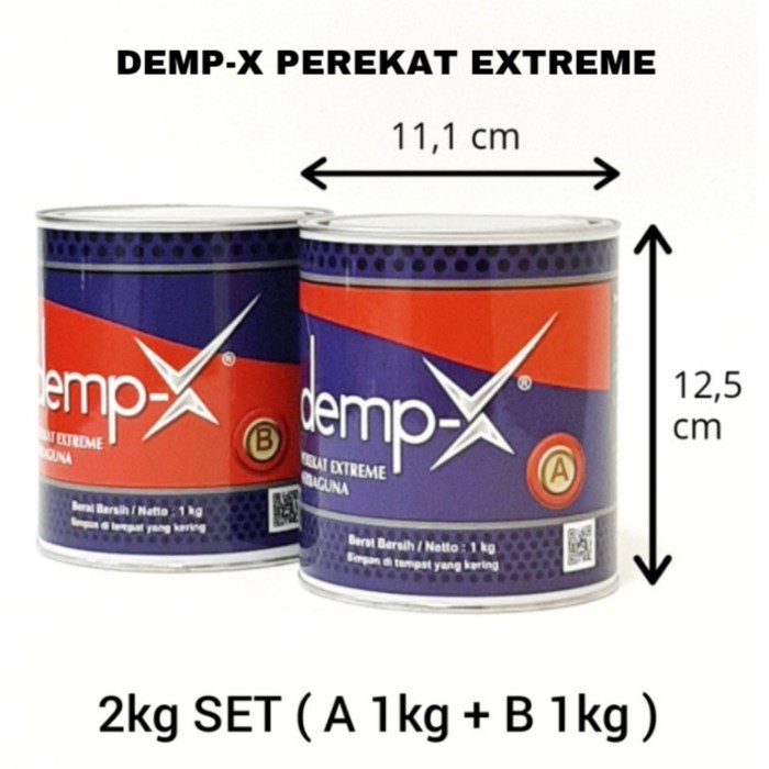 Jual Ready DEMP-X Perekat Extreme 2kg SET ( A 1kg + B 1kg ) | Shopee ...