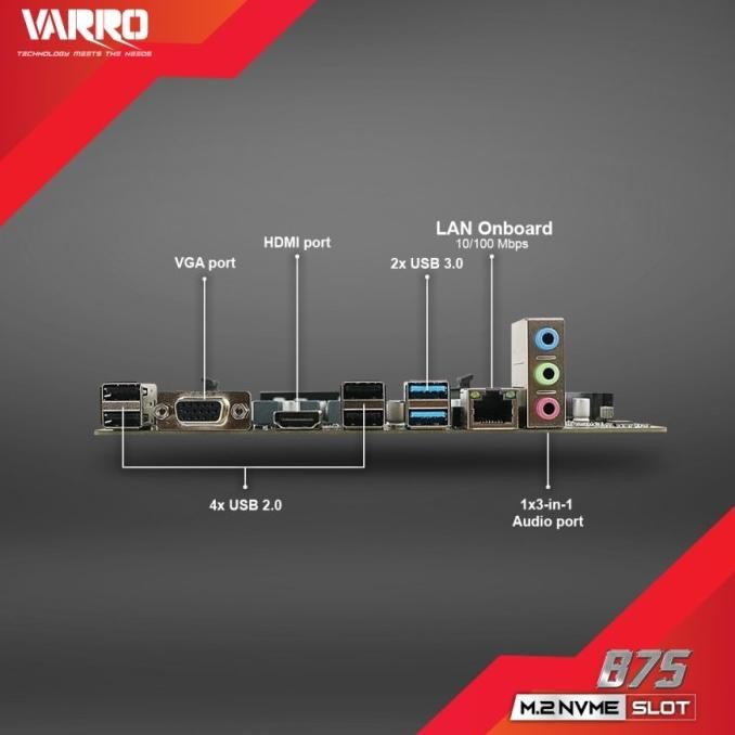 Jual Mainboard Mobo H61 Lga 1155 Varro Nvme New | Shopee Indonesia